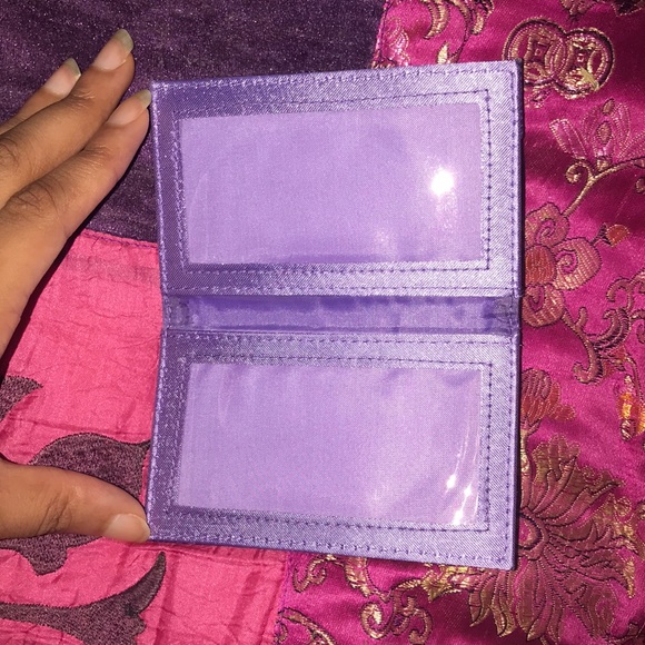Bags | Small Purple Id Wallet | Poshmark